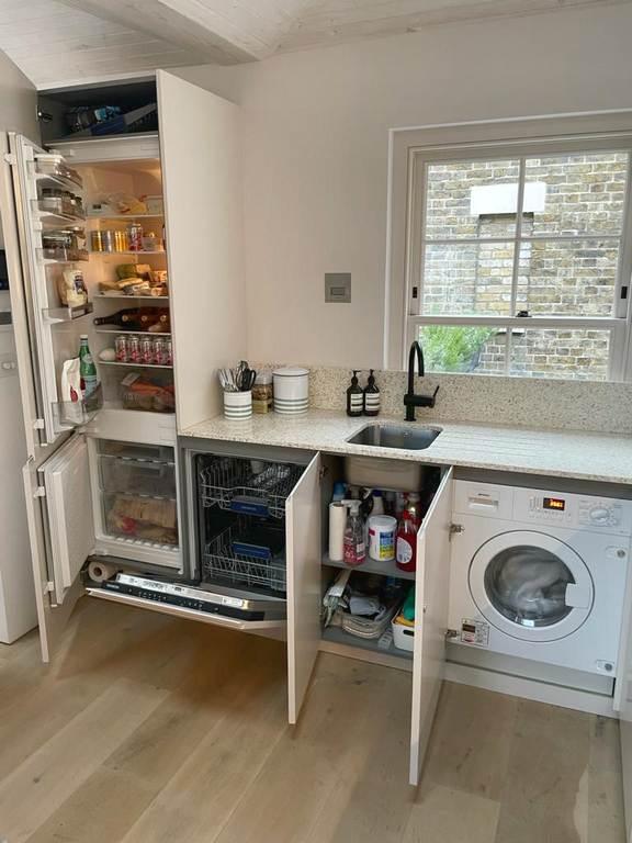 New Matt White Handless Kitchen with Siemens & Miele Appliances ...