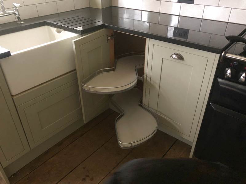 Modern Grey Matt Shaker Kitchen Rangemaster Appliances 1297 | Used ...