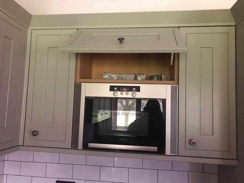 Modern Grey Matt Shaker Kitchen Rangemaster Appliances 1297 | Used ...