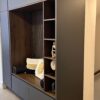 Ex Display Hacker Porto Handless Graphite & Walnut Boot Room Nook ...