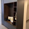Ex Display Hacker Porto Handless Graphite & Walnut Boot Room Nook ...