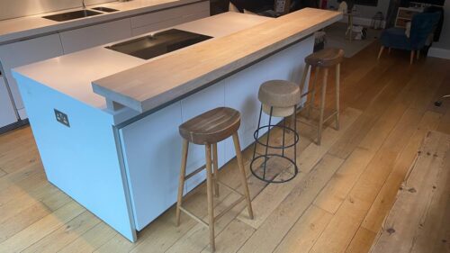 Bulthaup Matt White Handless Kitchen & Island Siemens Neff - 3832034 ...