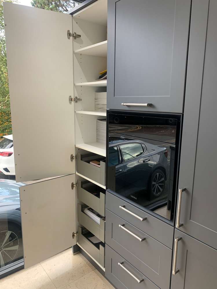 Ex Display Hacker Lotus Pear Grey - White - Graphite Kitchen - 3832332 ...