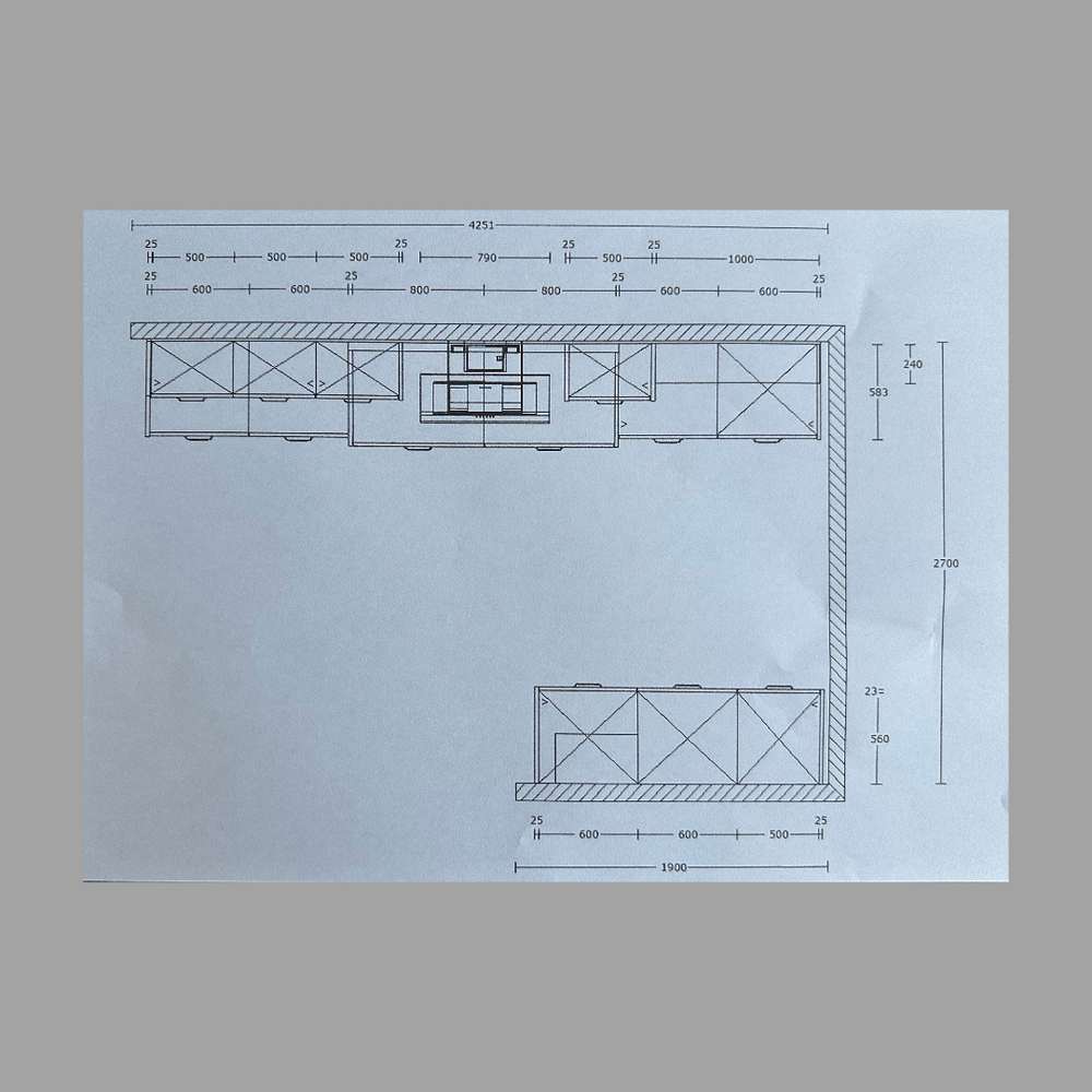 Ex Display Hacker Lotus Pear Grey - White - Graphite Kitchen - 3832332 ...