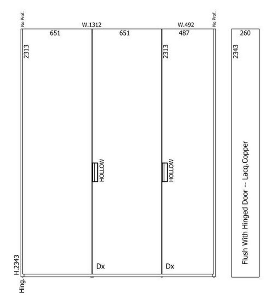 Ex Display Molteni & C Dada Gliss Master Copper Triple Door Wardrobe ...