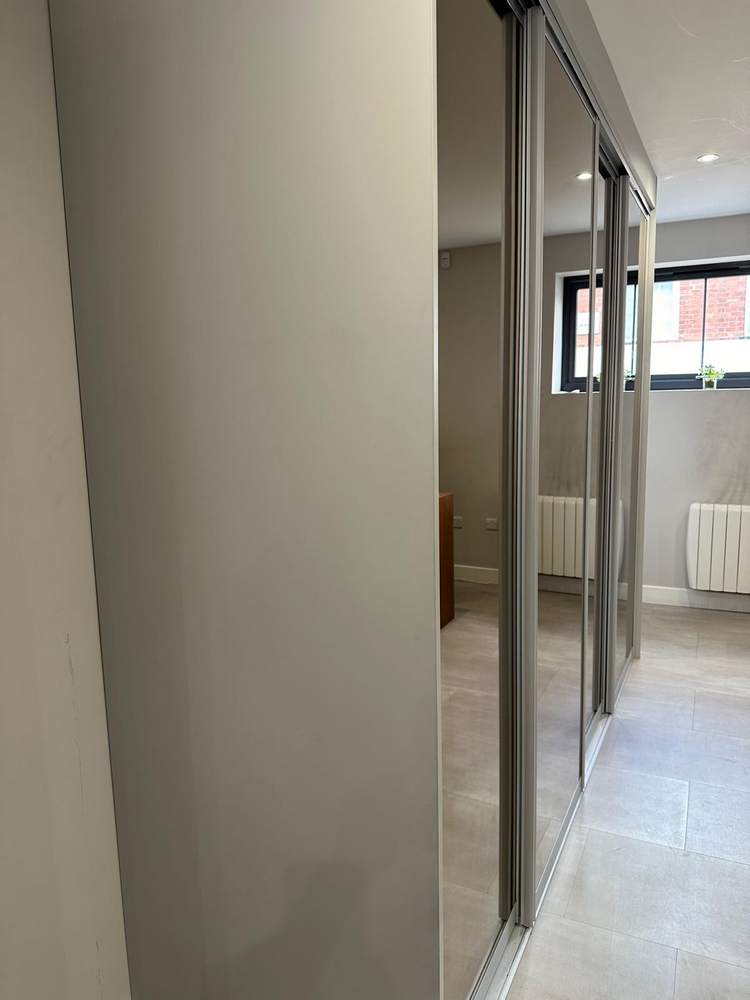 Ex Display Wolds Full Height Wardrobe with Tinted Sliding Mirrored ...