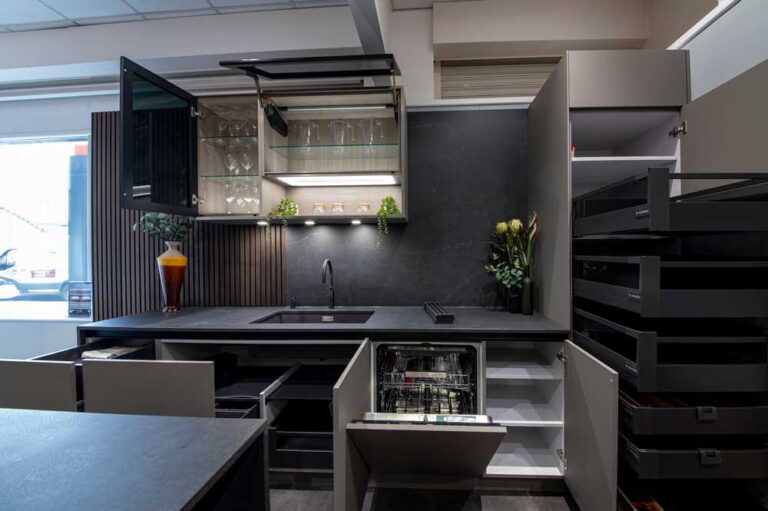 Ex Display Schmidt Nano Claystone & Arcos Black Kitchen & Island ...