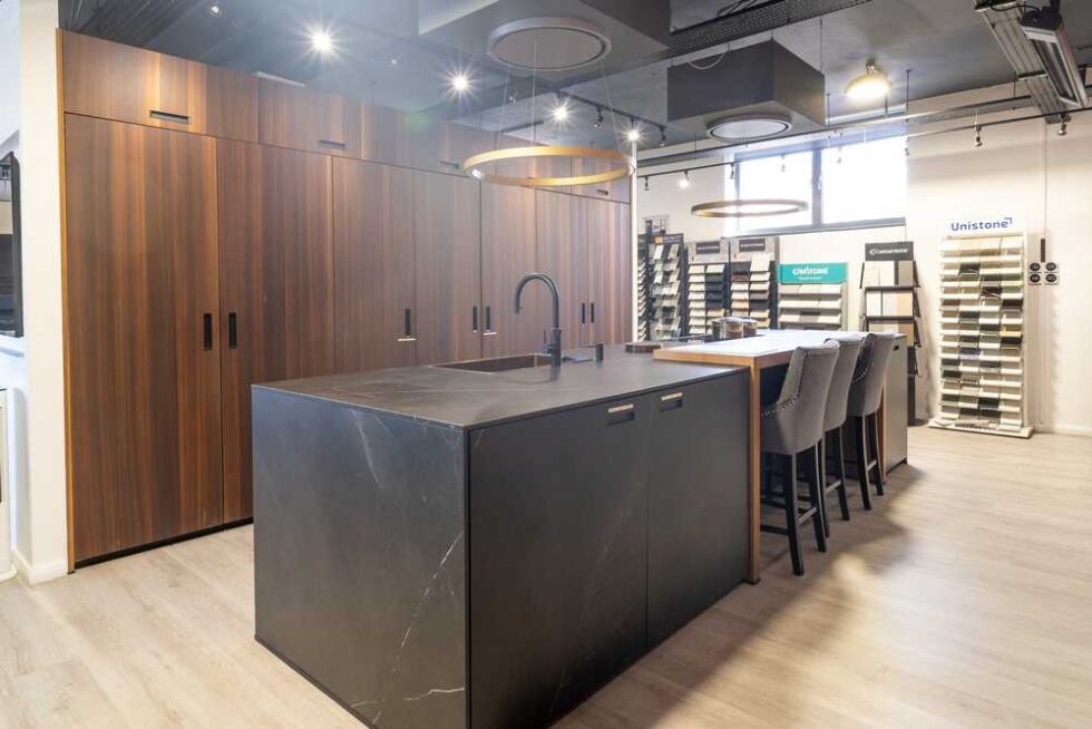 Ex Display Schuller Next125 NX650 Larch Smoked Pocket Door Kitchen ...