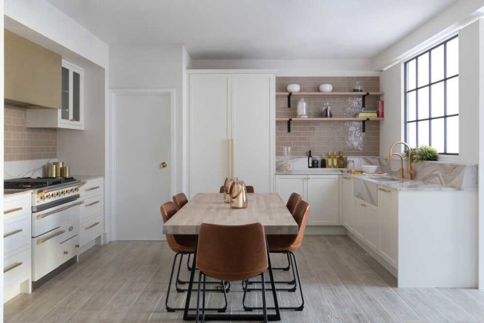 Ex Display The Wood Works Luxury Shaker White Oak Veneer Kitchen ...