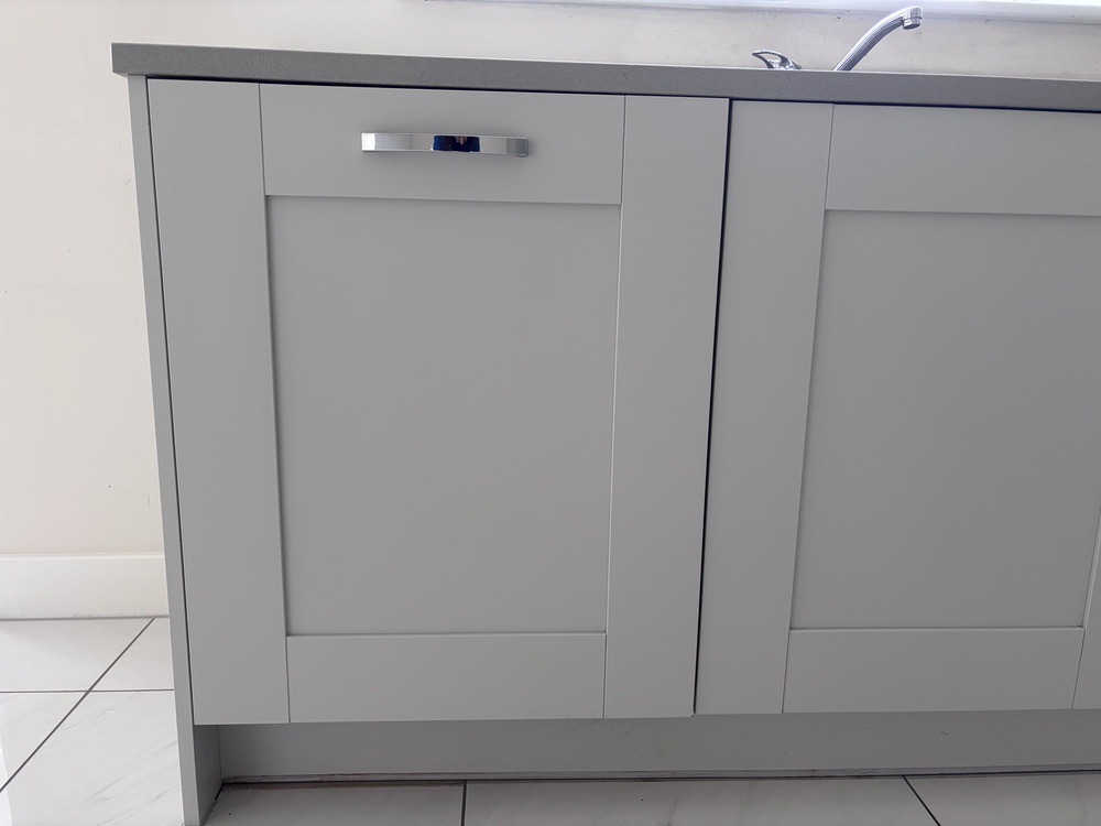 Symphony Stone Grey Shaker Kitchen with Utility Room - 3833177 | Used ...