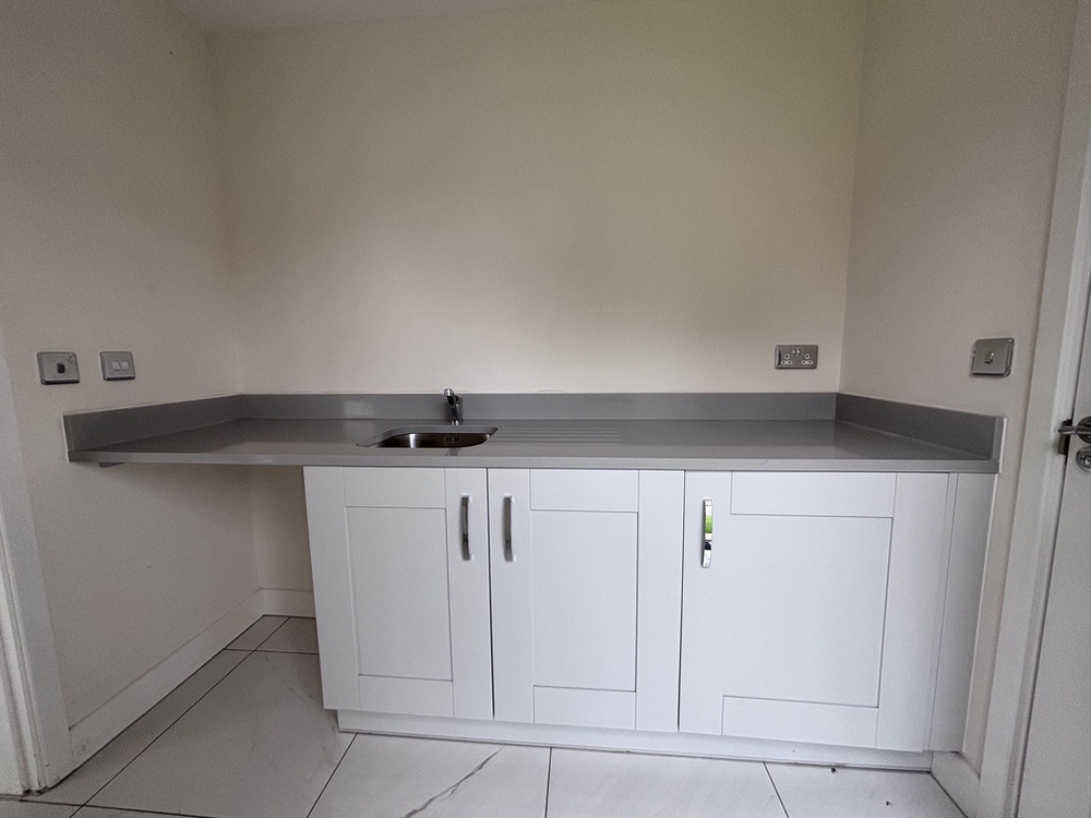 Symphony Stone Grey Shaker Kitchen with Utility Room - 3833177 | Used ...
