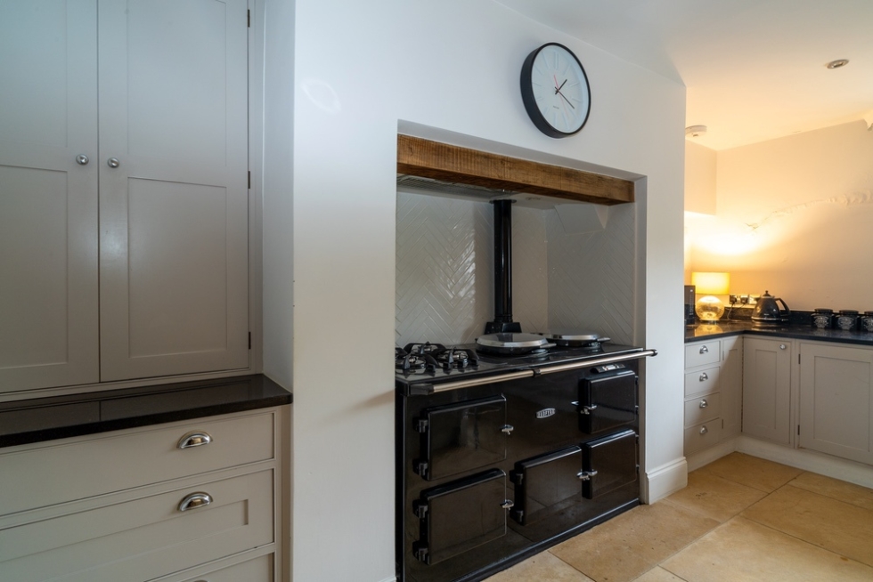 Stone Grey Dovetail Joint Inframe Shaker Kitchen with Island - 3833223 ...