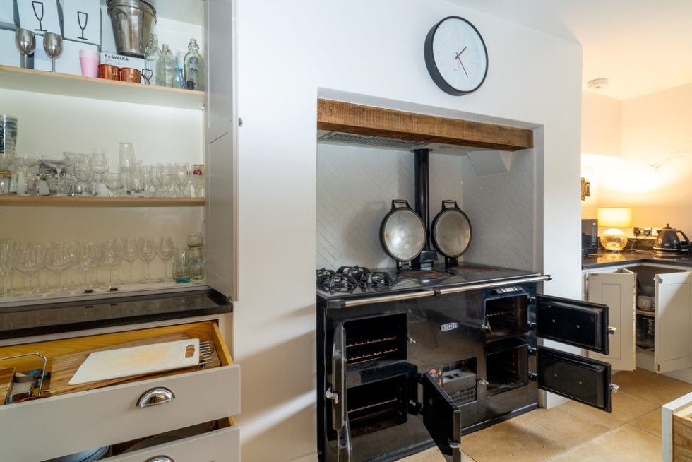 Stone Grey Dovetail Joint Inframe Shaker Kitchen with Island - 3833223 ...