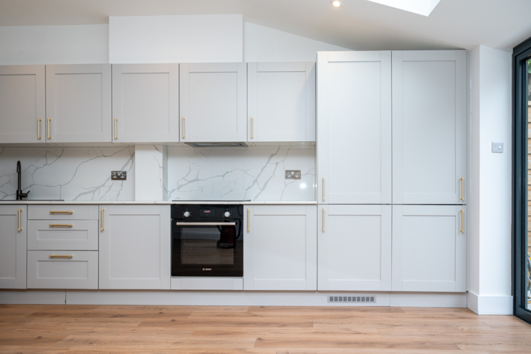 Stone Grey Shaker Kitchen with Matching Island - 3833330 | Used Kitchen Hub