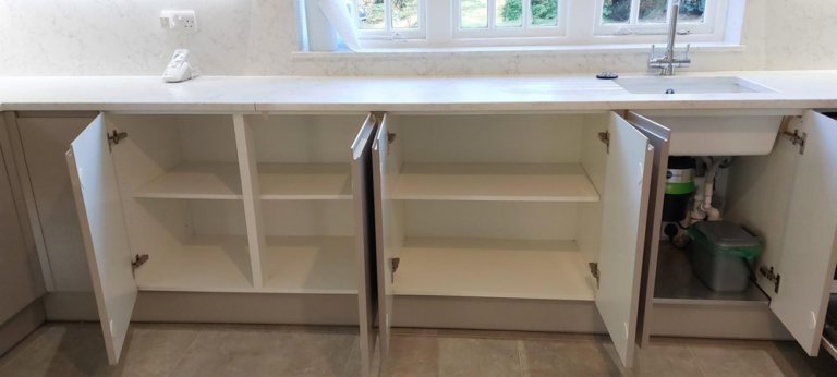 Wren Infinity Plus Cashmere Gloss Kitchen and Utility Room - 3833347 ...